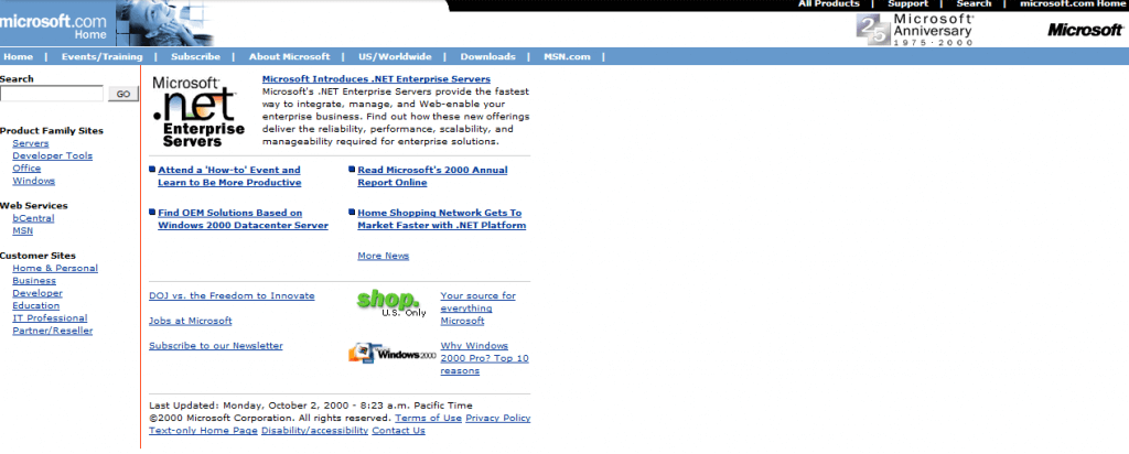 Best Website Designs of the 2000s – Plerdy