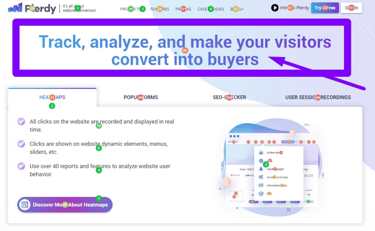 Mouse Click Heatmap – Plerdy