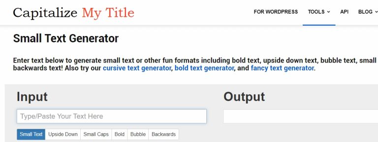 Top 6 Small Text Generator – Plerdy