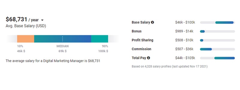 Digital Marketing Manager Salary in 2023 – Plerdy