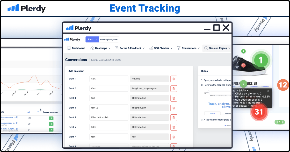 Event Tracking Tools – Plerdy