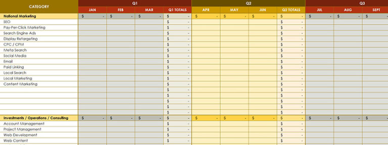 Best 9 Marketing Budget Templates – Plerdy
