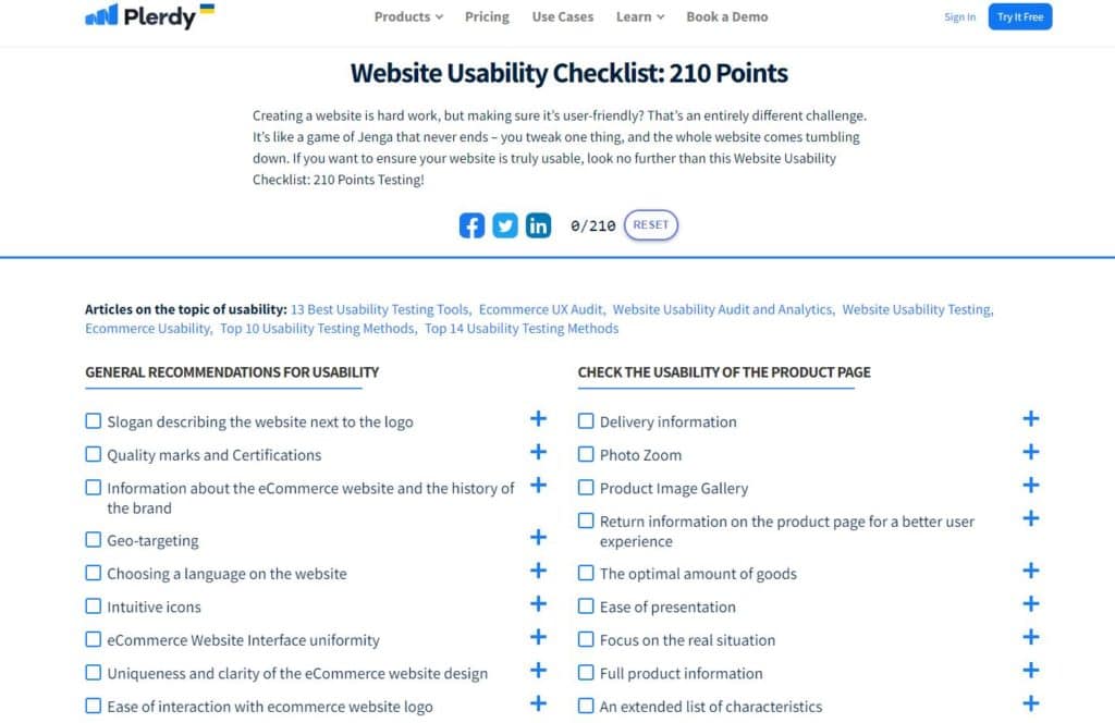 UX Audit Examples – Plerdy