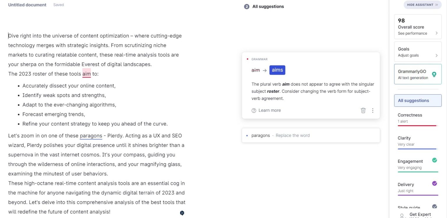 7 Best Real-time Content Analysis Tools in 2025 – Plerdy