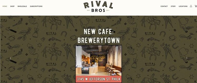 12 Coffee Shop Website Design Examples in 2025 – Plerdy