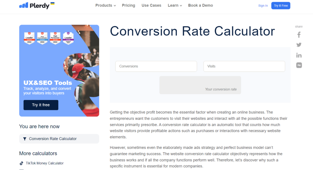 How to Calculate The Conversion Rate? – Plerdy