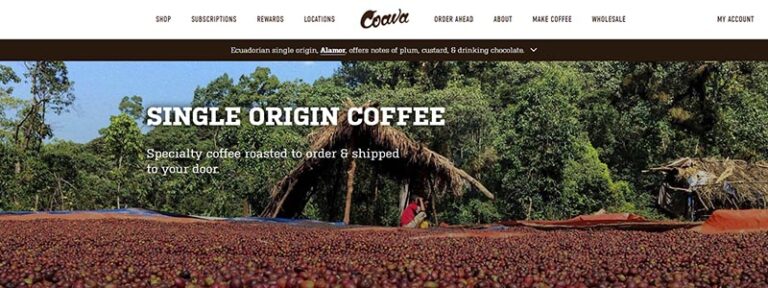 12 Coffee Shop Website Design Examples in 2025 – Plerdy