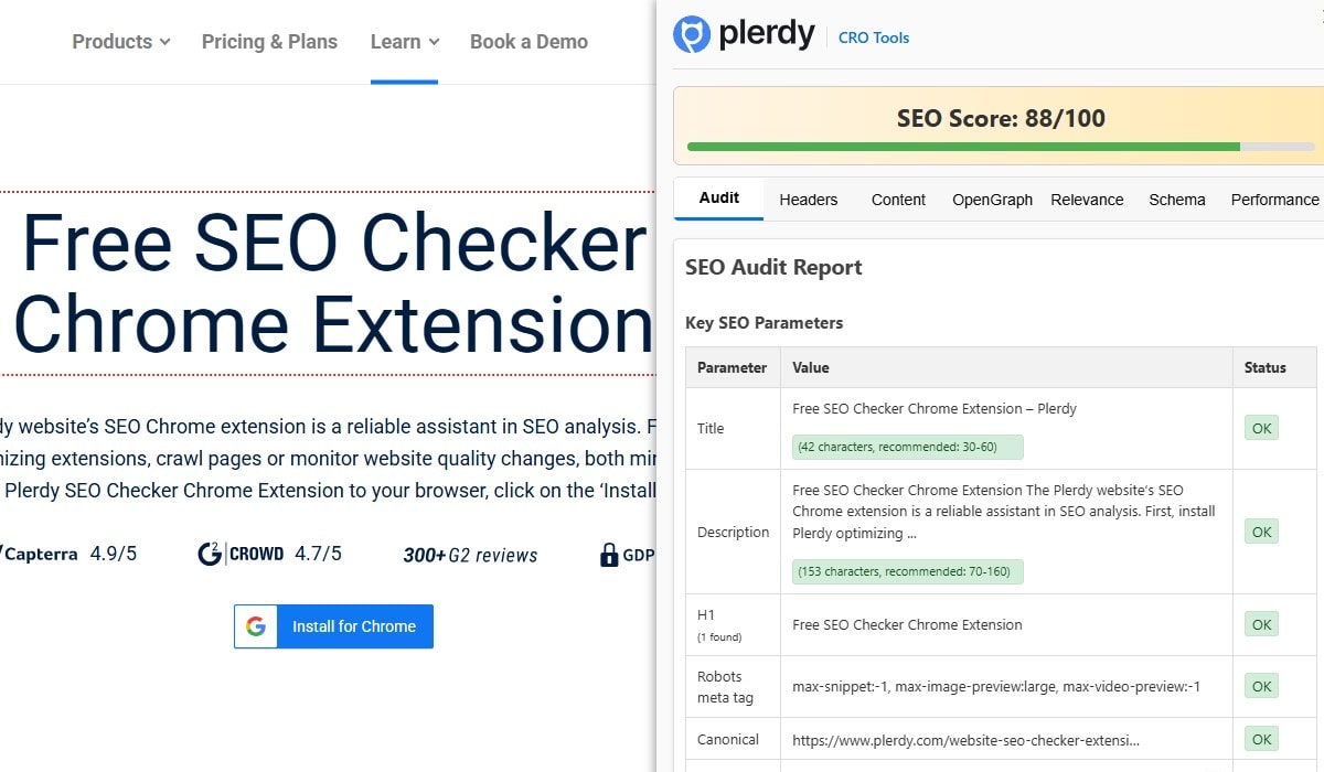 How to Use Plerdy SEO Chrome Extension for Instant Website Audits – Plerdy
